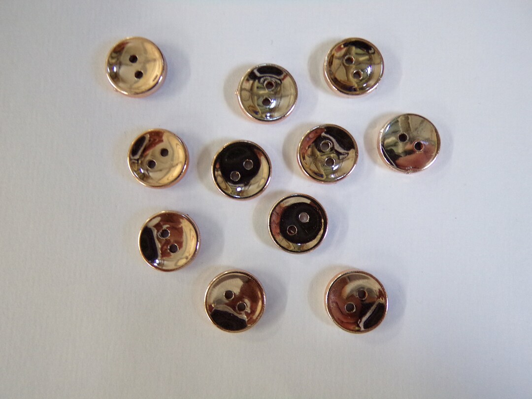 12.5mm Metallic Buttons, 2-hole Buttons, Shirt Buttons, Metal Style ...