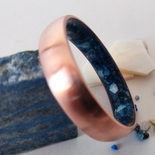 Copper Gift 7 Anniversary Cooper and Raw Stone White - Etsy