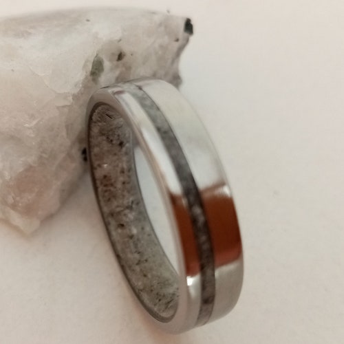 Unique Boho Ring for Men Hammered Wedding Band His and Hers | Etsy