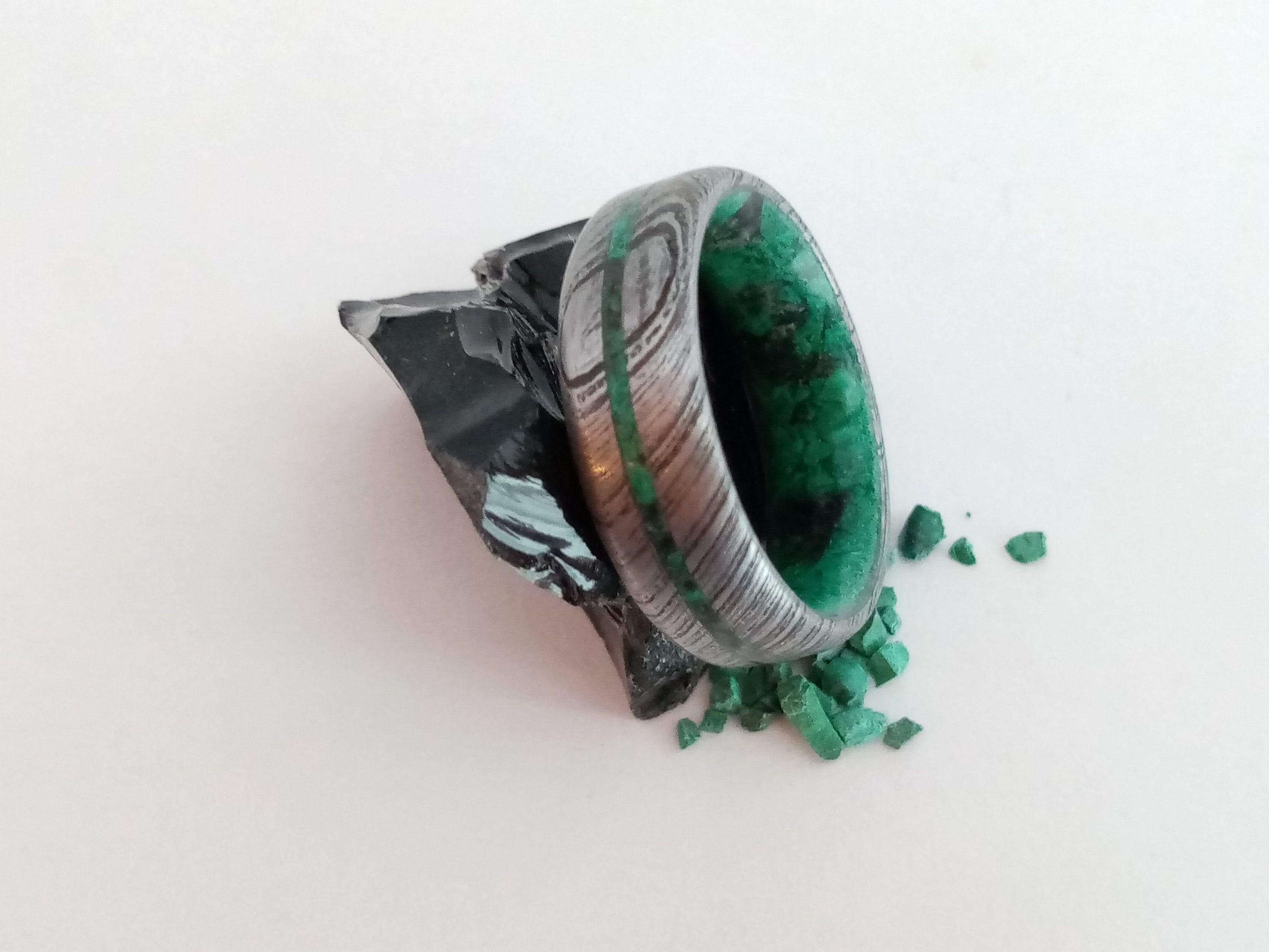 Raw malachite ring store