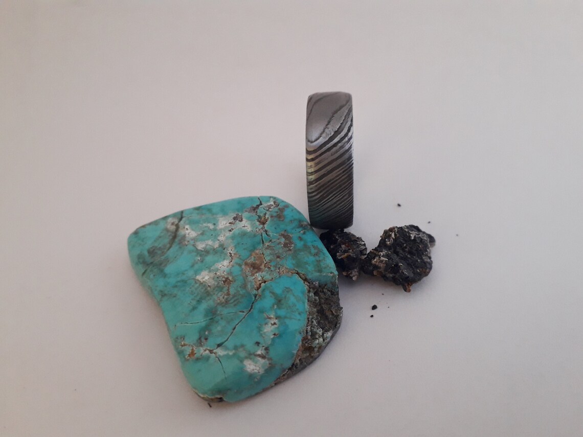 Raw Crystals and Stones Turquoise Stone Black Tourmaline - Etsy