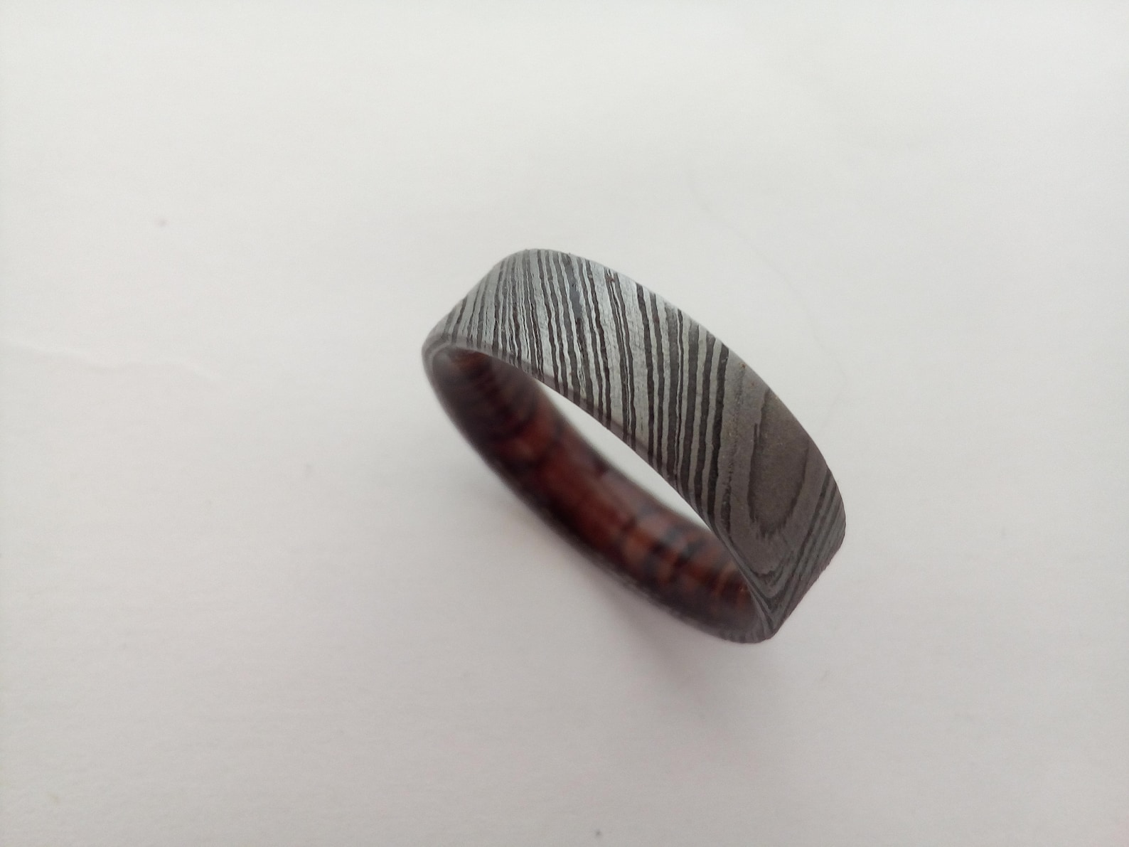 Damascus Steel Wedding Band Mens Wedding Band Damascus Steel | Etsy