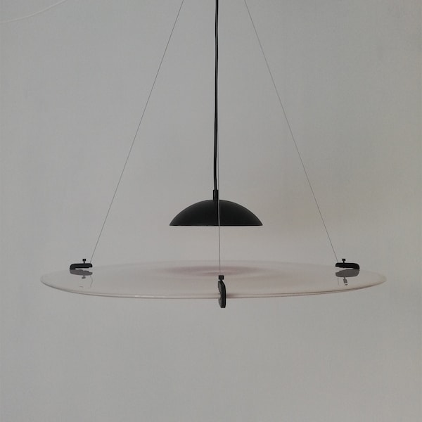 Glass Disc Pendant - Etsy