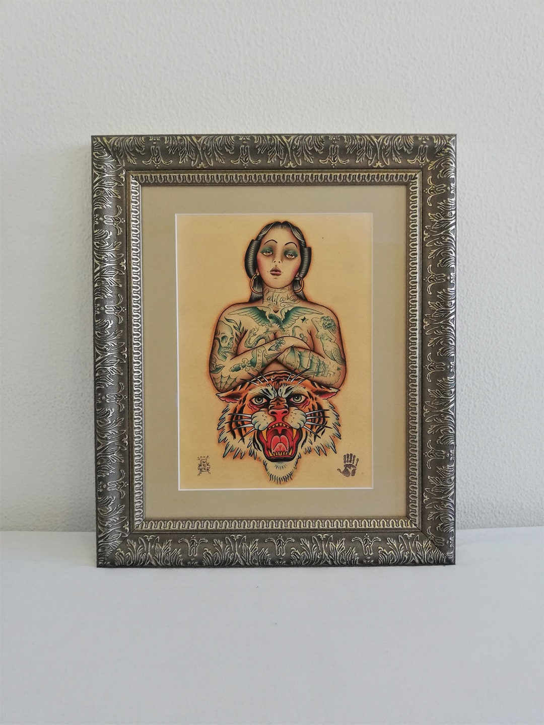 Original Watercolor Painting Chola Tiger by the Artist Named Henry ...