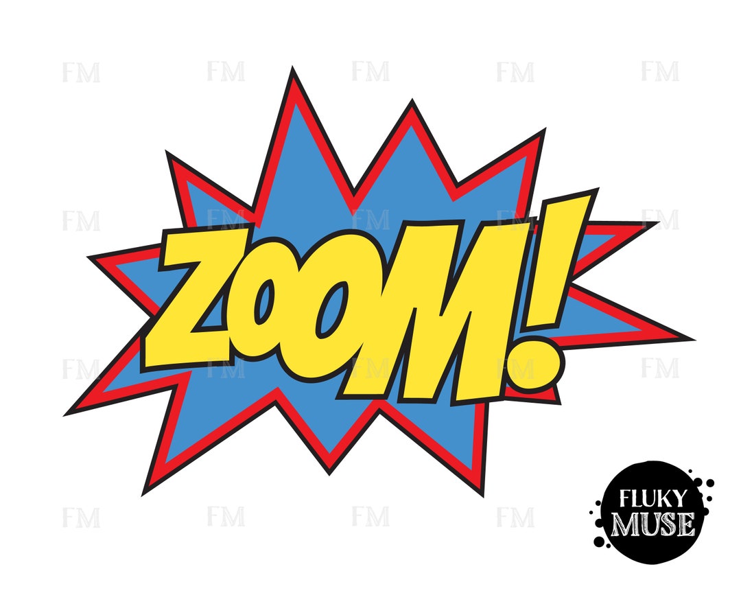 Superhero ZOOM SVG / ZOOM Cuttable / Superhero Clipart - Etsy
