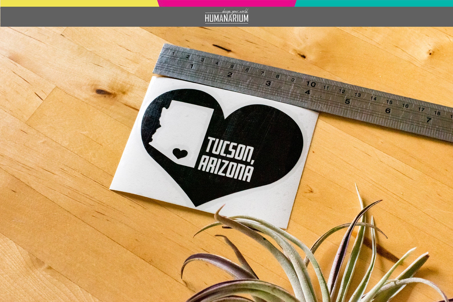 Arizona State heart sticker Flagstaff Phoenix Tucson | Etsy