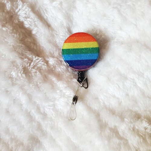 Gay LGBTQ Rainbow Pride Badge Reel | Etsy