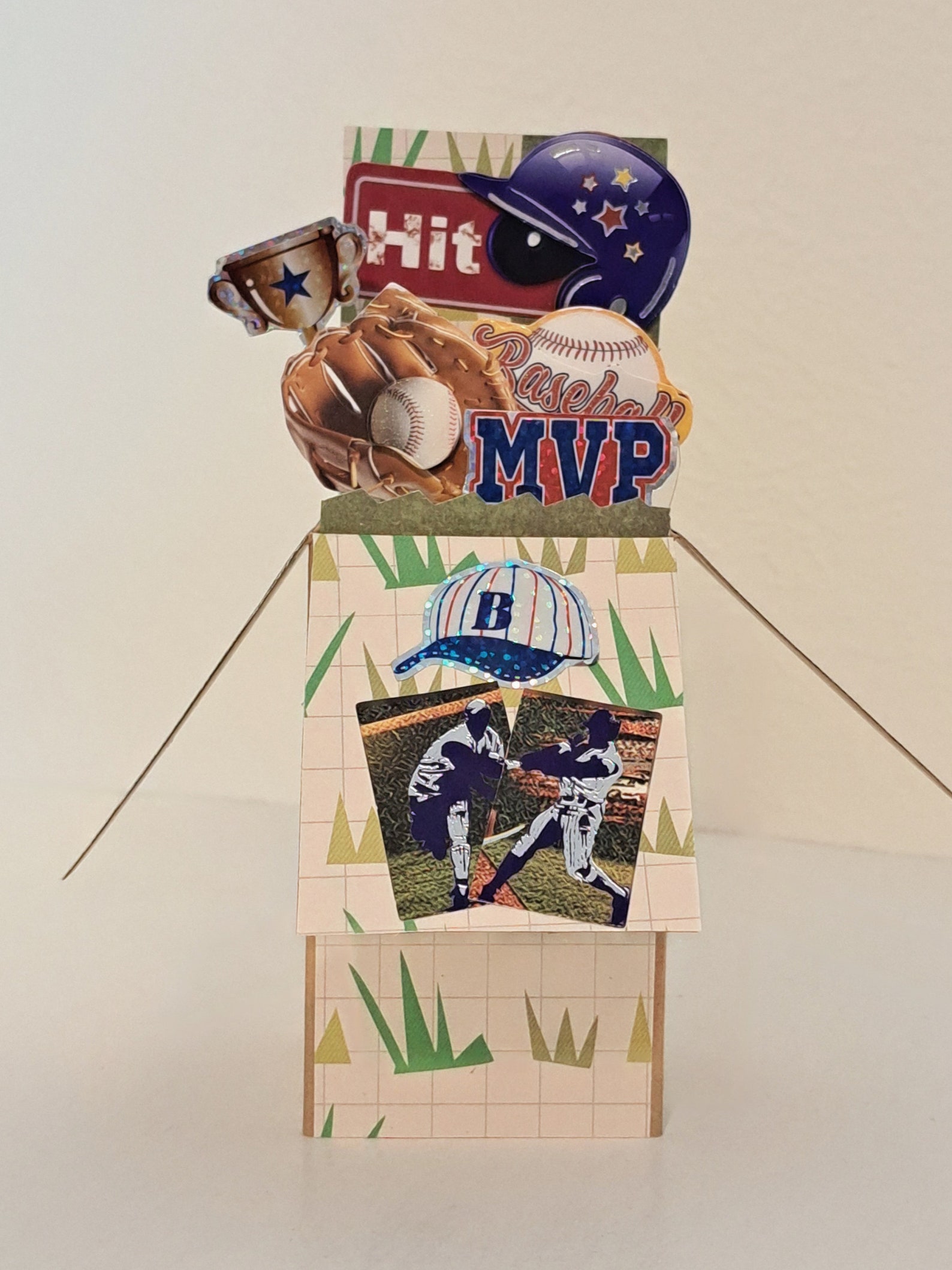 Baseball Pop up Card: Handmade 3D Sports Gift - Etsy