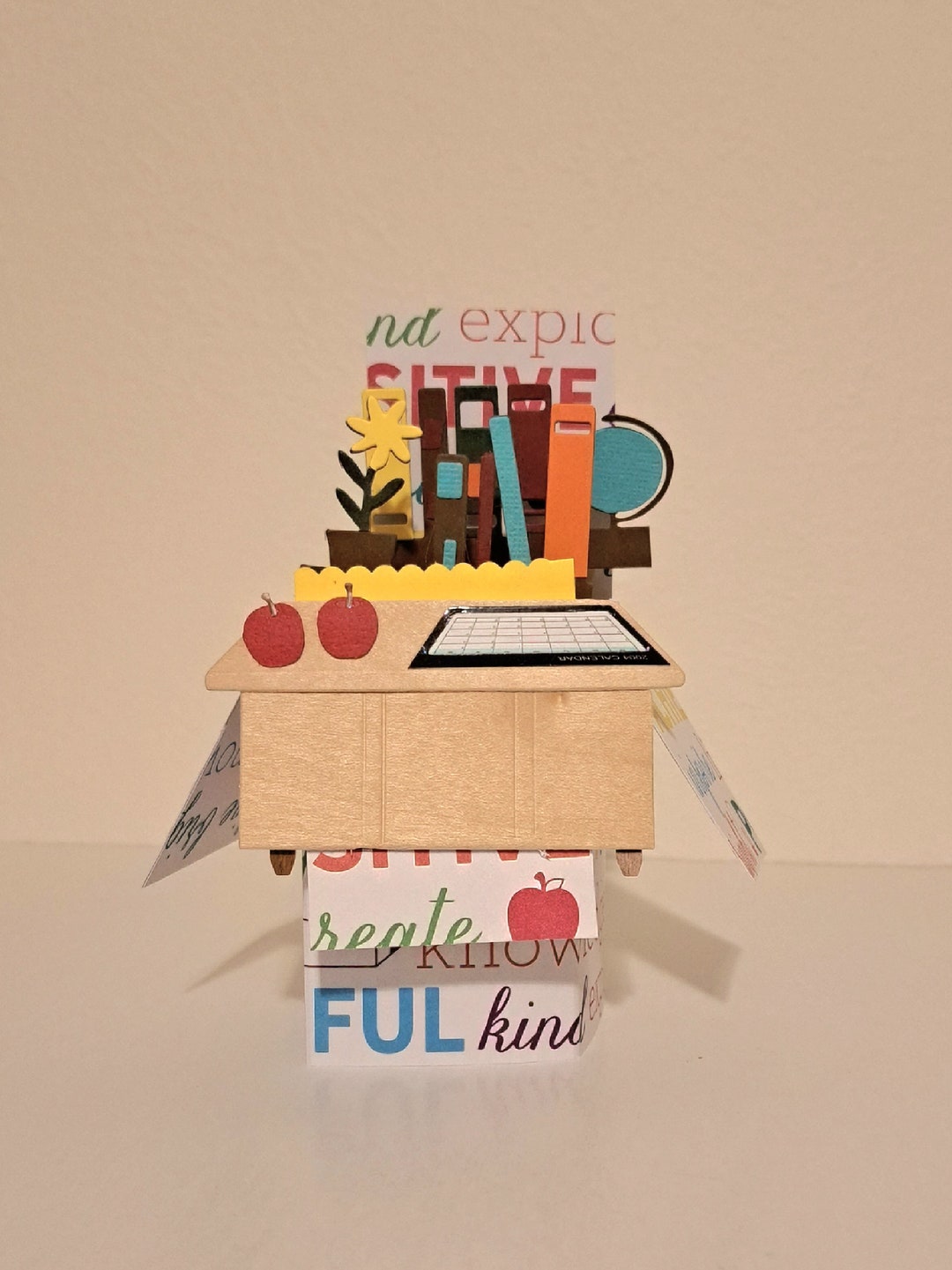 Teacher Graduation Card, Teacher Appreciation Card, Birthday Pop up ...