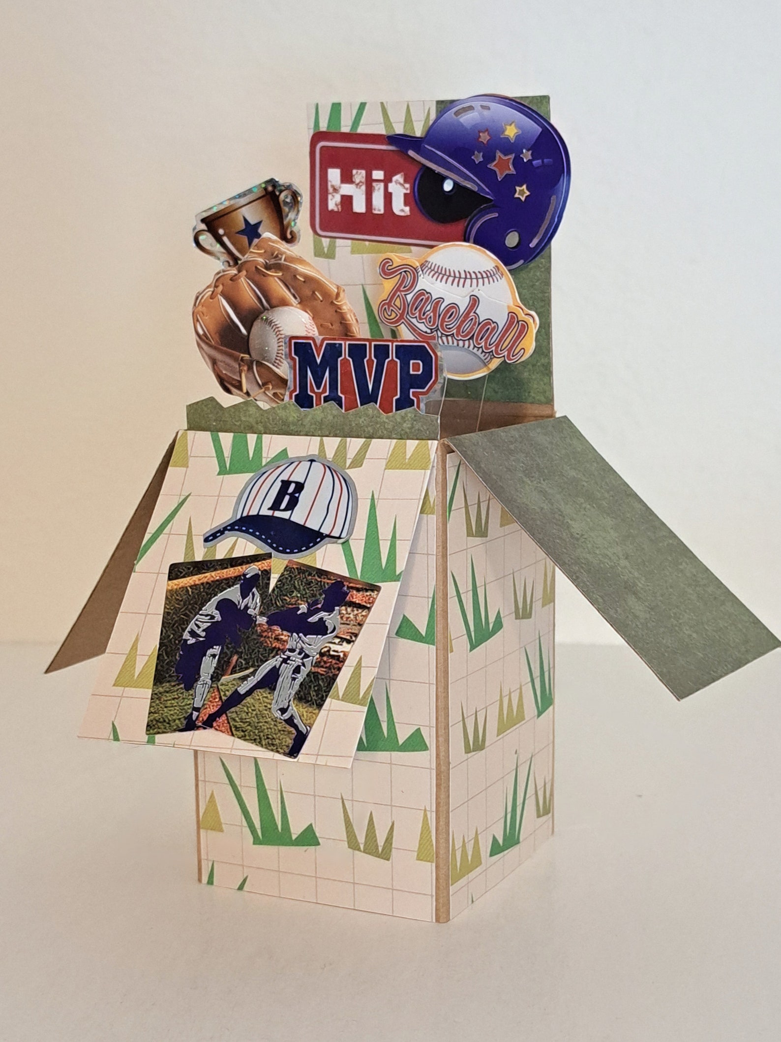 Baseball Pop up Card: Handmade 3D Sports Gift - Etsy