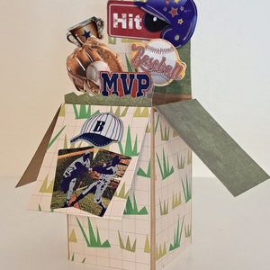 Baseball Pop up Card: Handmade 3D Sports Gift - Etsy