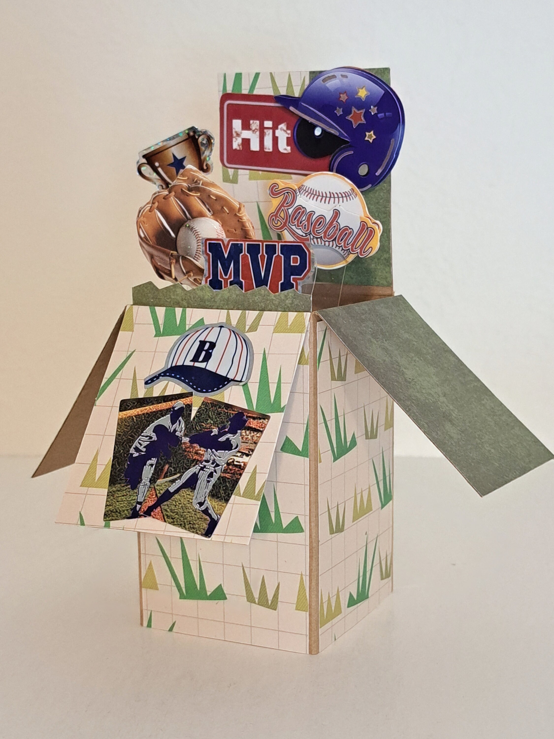 Baseball Pop up Card: Handmade 3D Sports Gift - Etsy