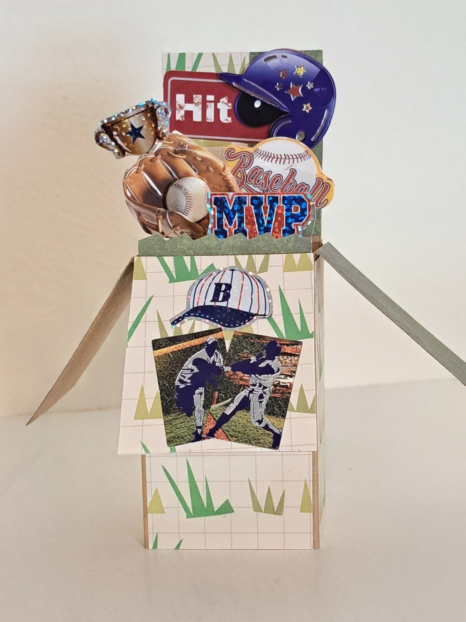 Baseball Pop up Card: Handmade 3D Sports Gift - Etsy