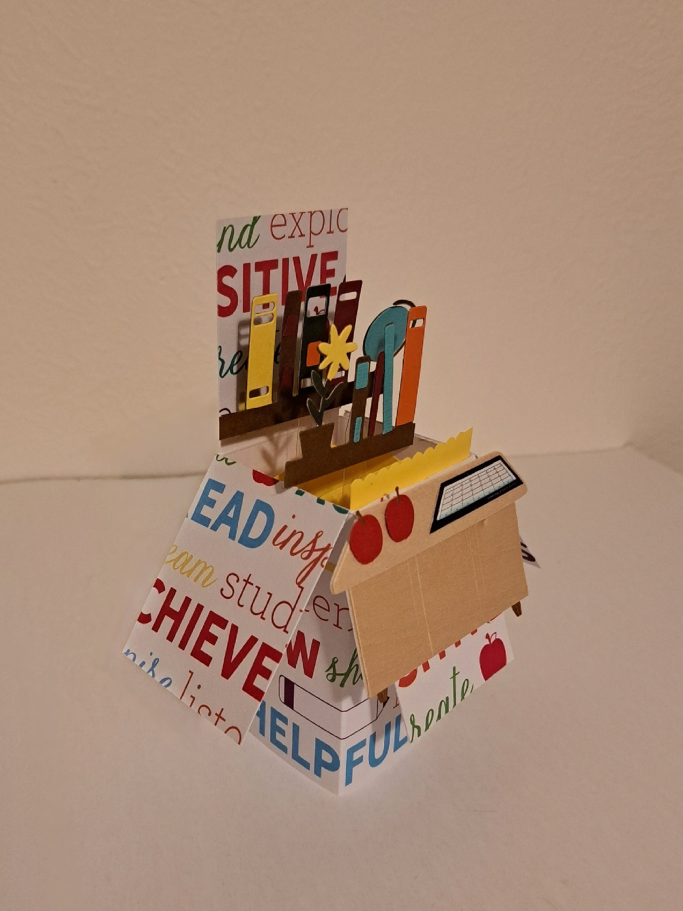 Teacher Graduation Card, Teacher Appreciation Card, Birthday Pop up ...