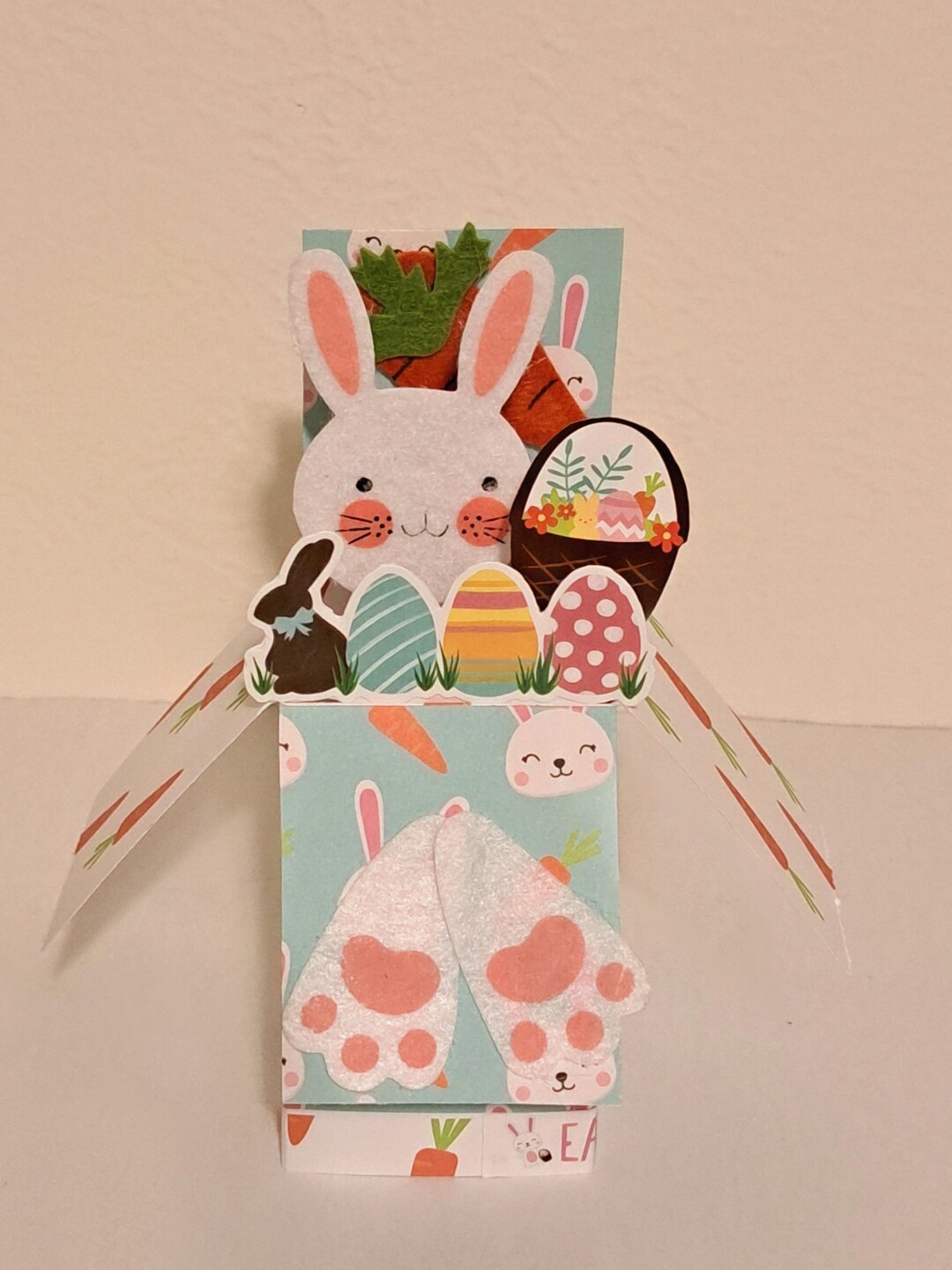 Easter Greeting Card, Fun Easter Pop up Card, Easter Bunny 3D Card ...