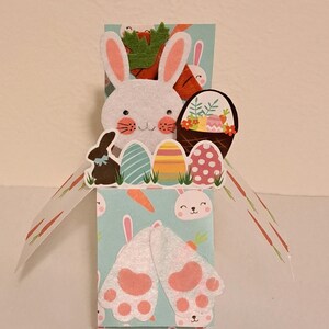 Easter Greeting Card, Fun Easter Pop up Card, Easter Bunny 3D Card ...