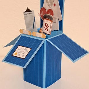 Doctor Card, Medical School Graduation Handmade Card, Nurse Practioner ...