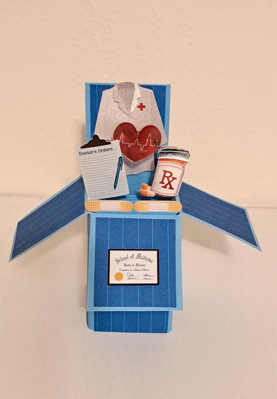 Doctor Card, Medical School Graduation Handmade Card, Nurse Practioner ...