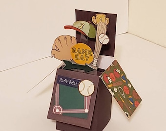 Baseball Card Birthday Pop Up - Etsy