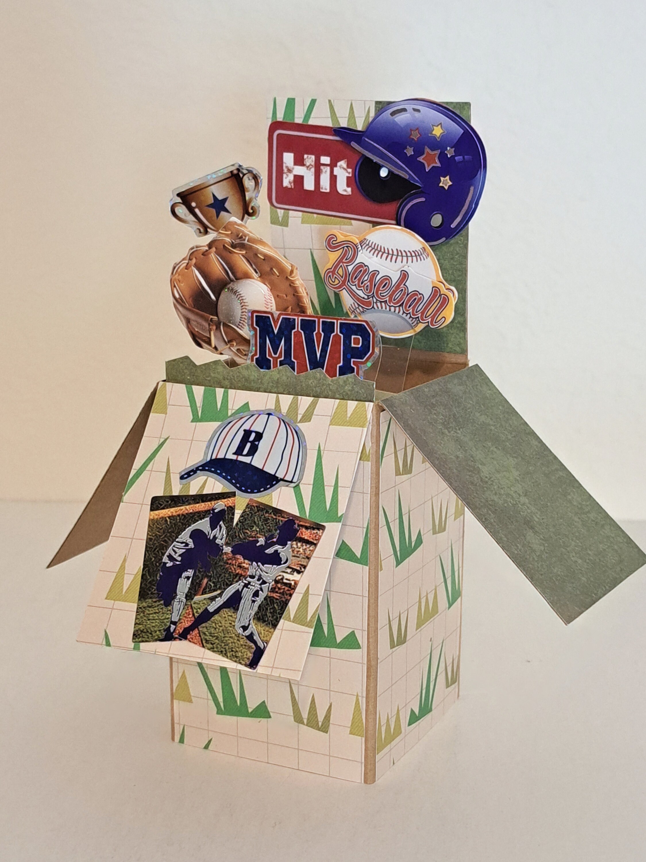 Baseball Pop up Card: Handmade 3D Sports Gift - Etsy