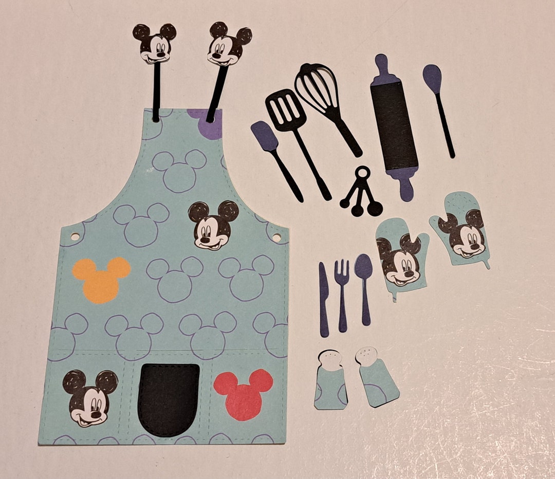 Apron and Utensils Paper Die Cuts This Set Includes an Apron - Etsy