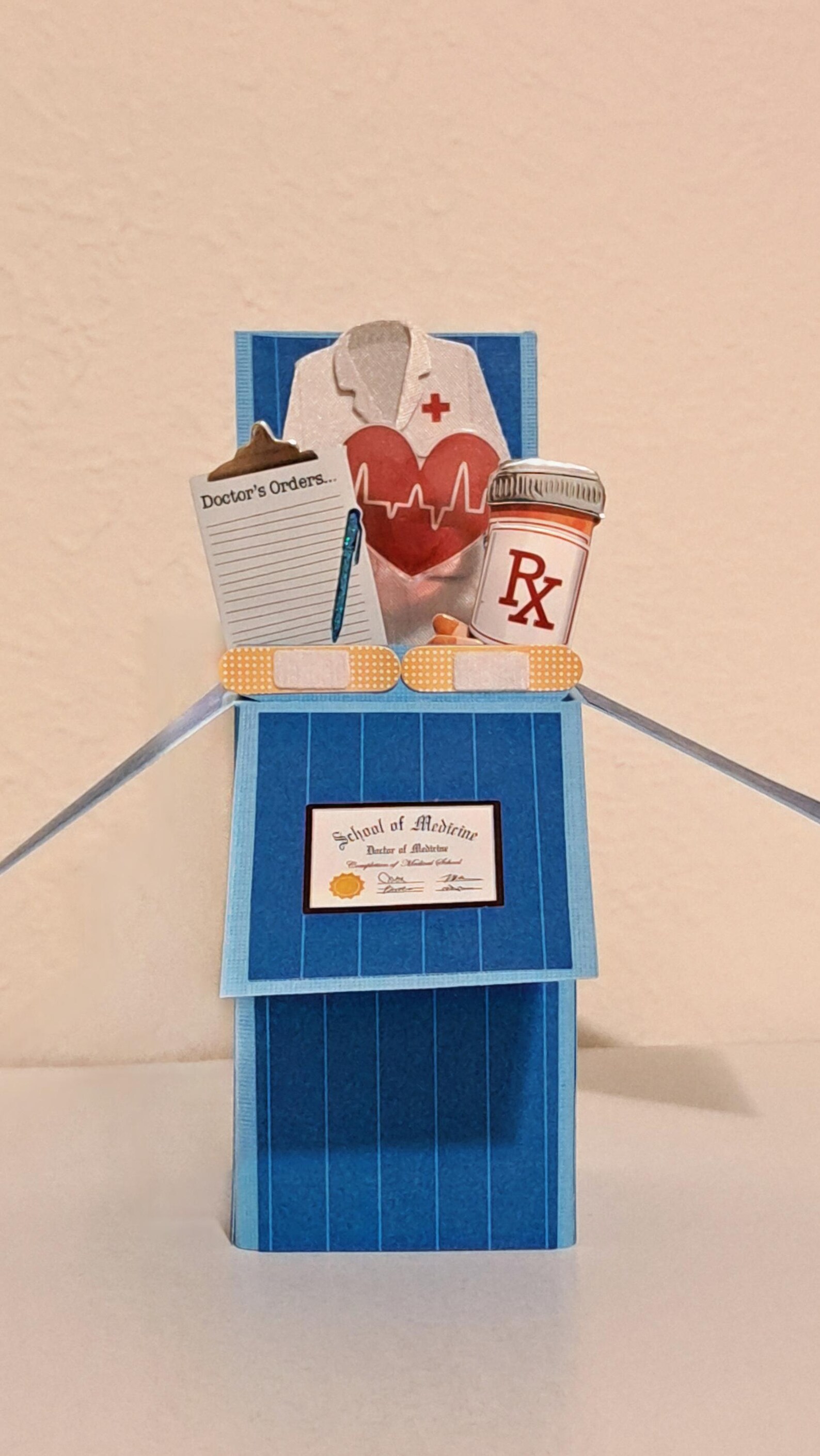 Doctor Card, Medical School Graduation Handmade Card, Nurse Practioner ...