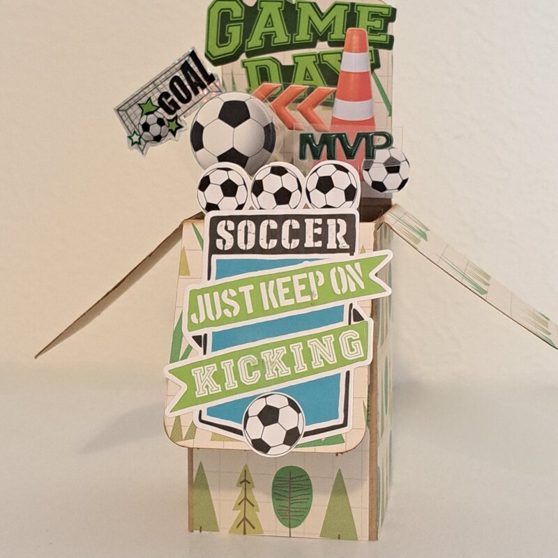 Soccer 3d Card - Etsy
