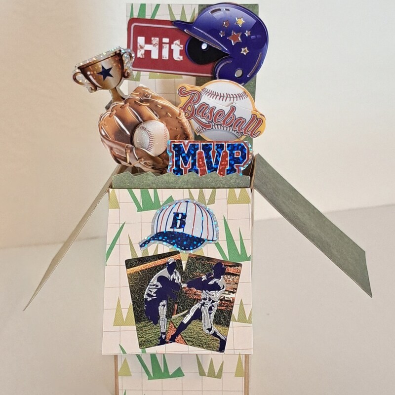 Baseball Pop up Card - Etsy