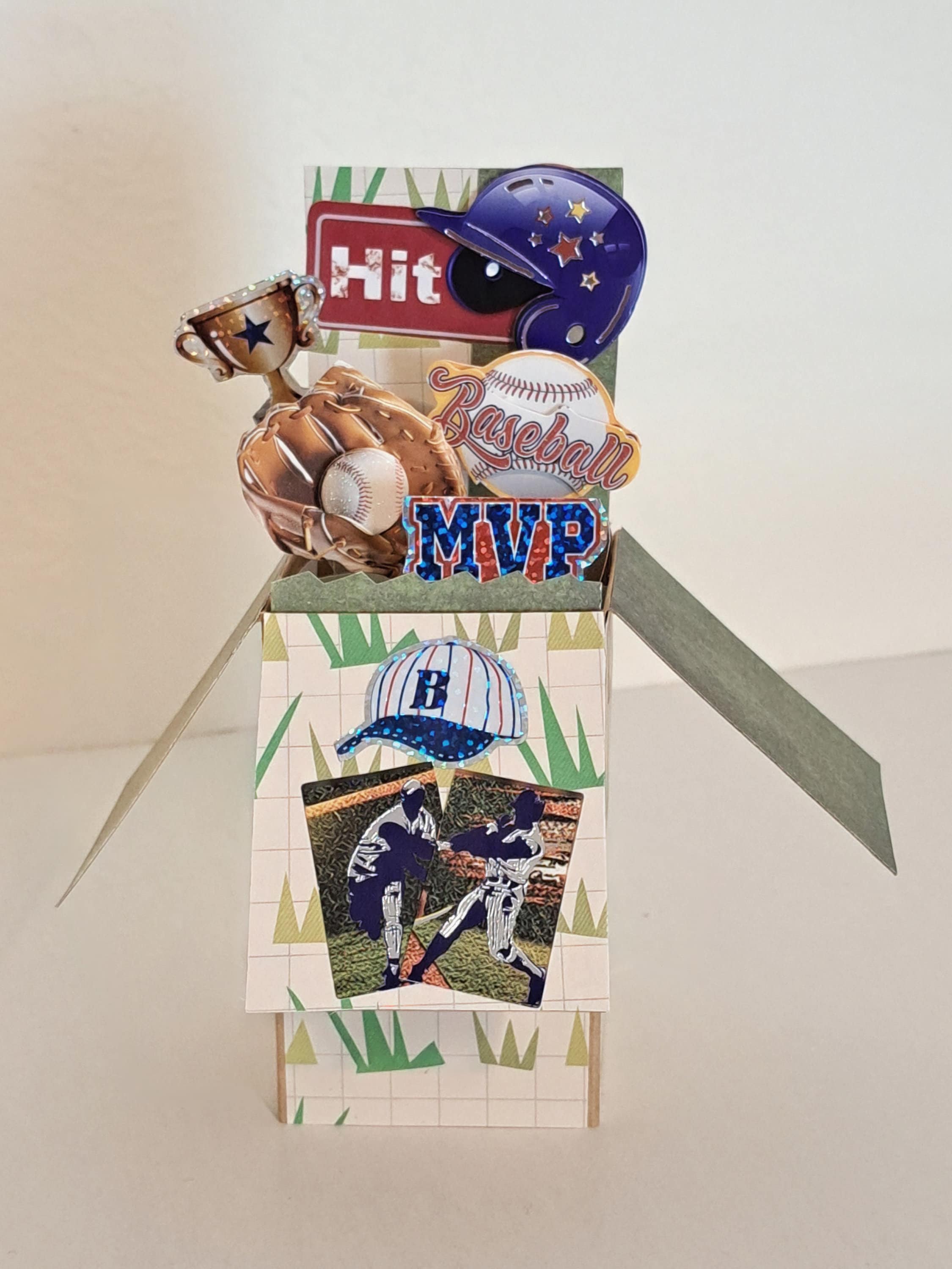 Baseball Pop up Card: Handmade 3D Sports Gift - Etsy
