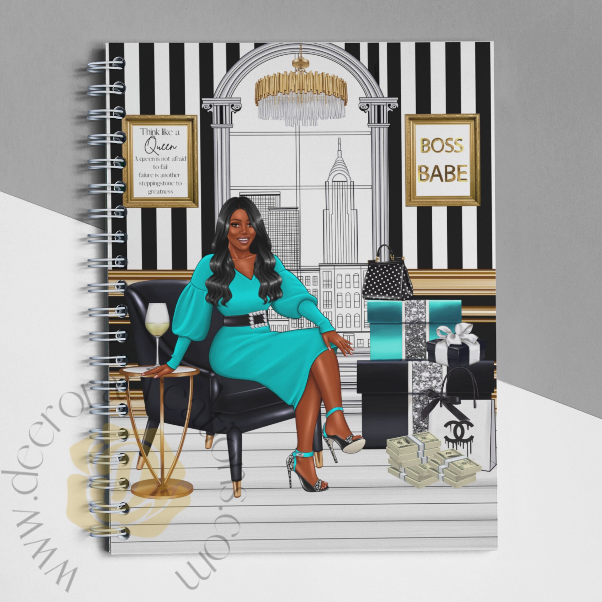 Boss Lady African American Spiral Notebook: Afro Journal - Etsy