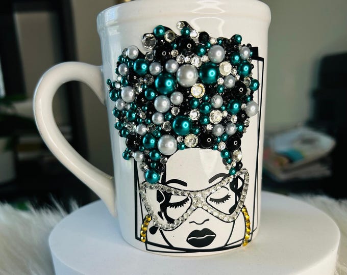 Turquoise Agate Mug, Teal Coffee Mug, Turquoise Mug, Gift Under 10 ...