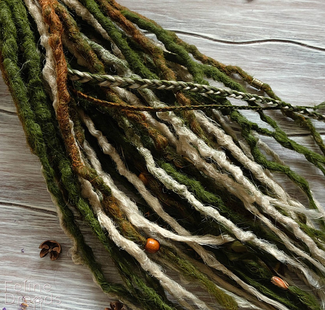 Irish full set of double ended dreadlocks and braids ombré | Etsy