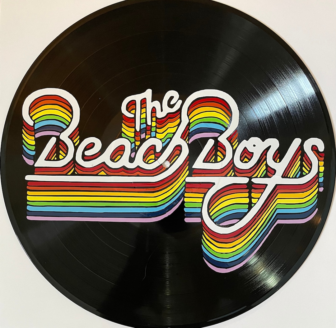 The Beach Boys Vintage Vinyl Record Art 12” Inch for Wall Art Rock ...