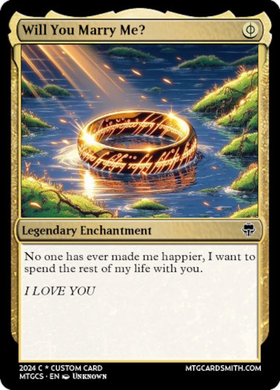 Magic the Gathering Custom Cards Proposal Wedding MTG Parody- Choose ...