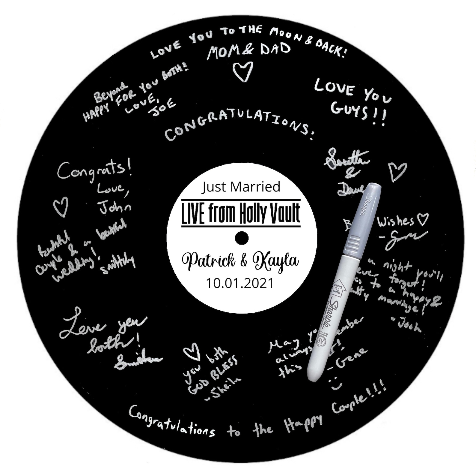 Wedding Guest Book Idea Custom Record Guest Book Vinyl Record - Etsy