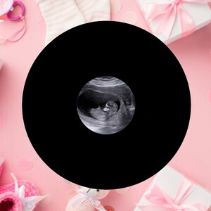 Baby Shower Guest Book Vinyl Record, Custom Label for Vinyl Record ...