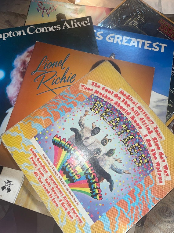 Vintage Record Album Covers Vinyl Lot 12.5x12.5 for - Etsy