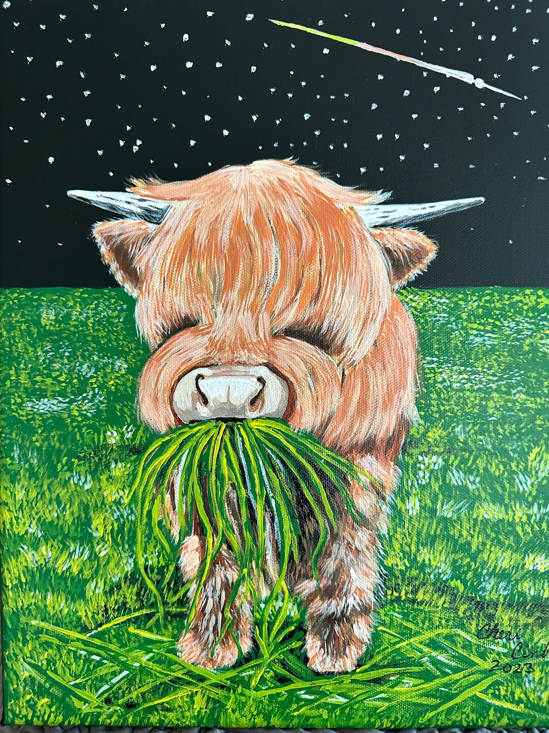 Original / Yak and a Shooting Star - Etsy Australia