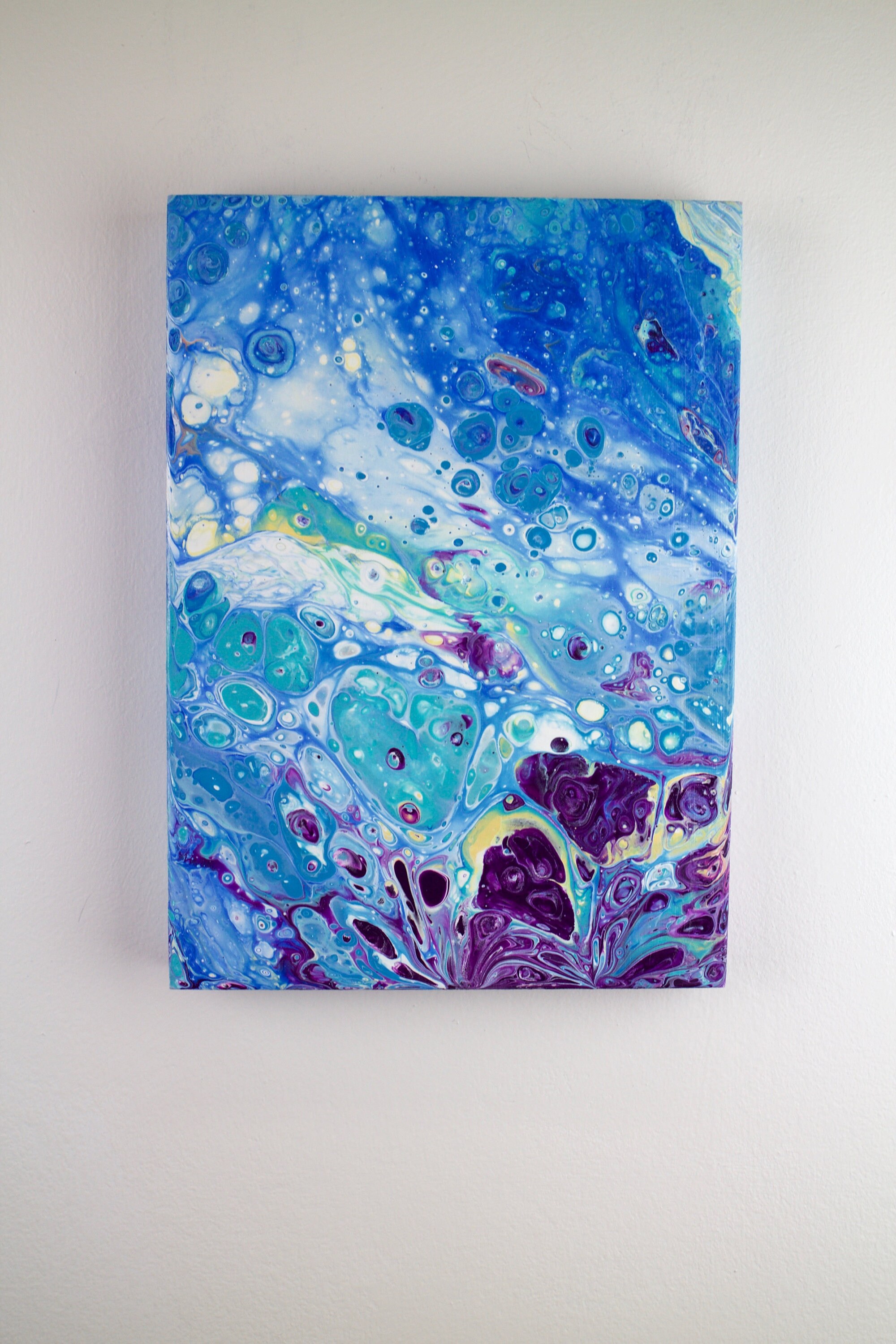 Abstract acrylic poured painting P 101 | Etsy