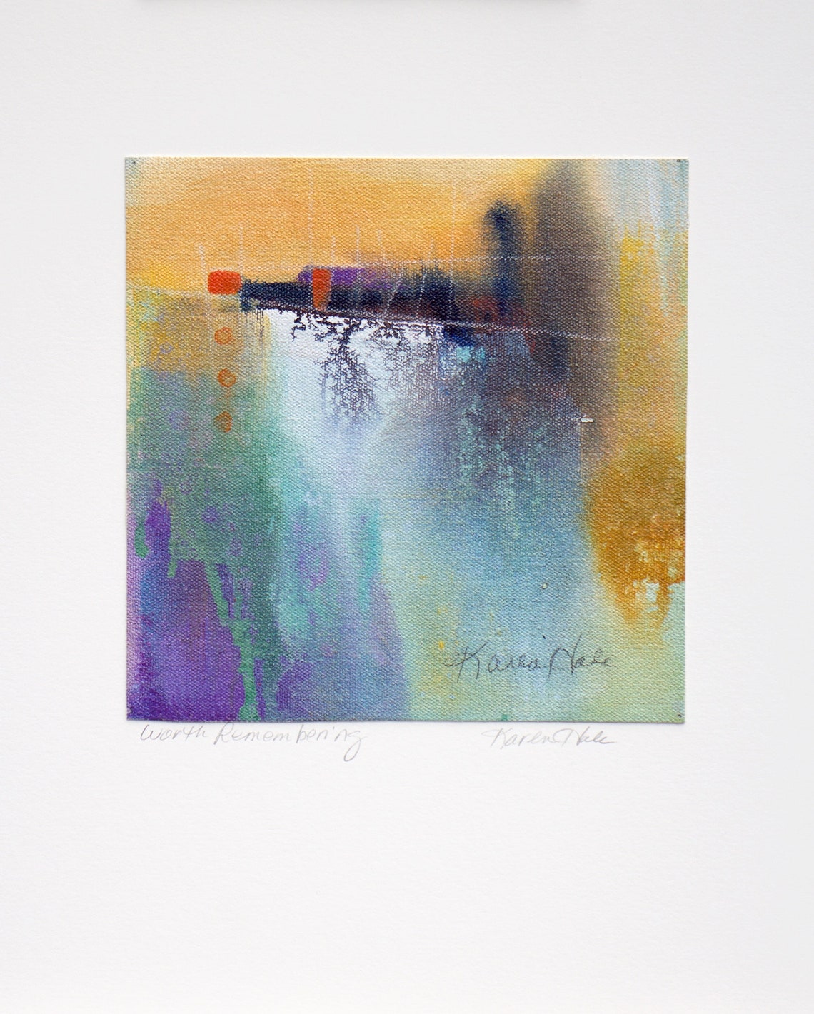 Abstract Painting on Canvas worth Remembering - Etsy