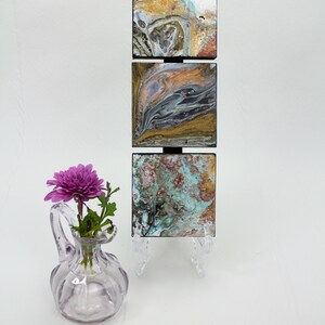 Coffee Colored Acrylic Pour Painting/abstract Fluid/fluid Art ...