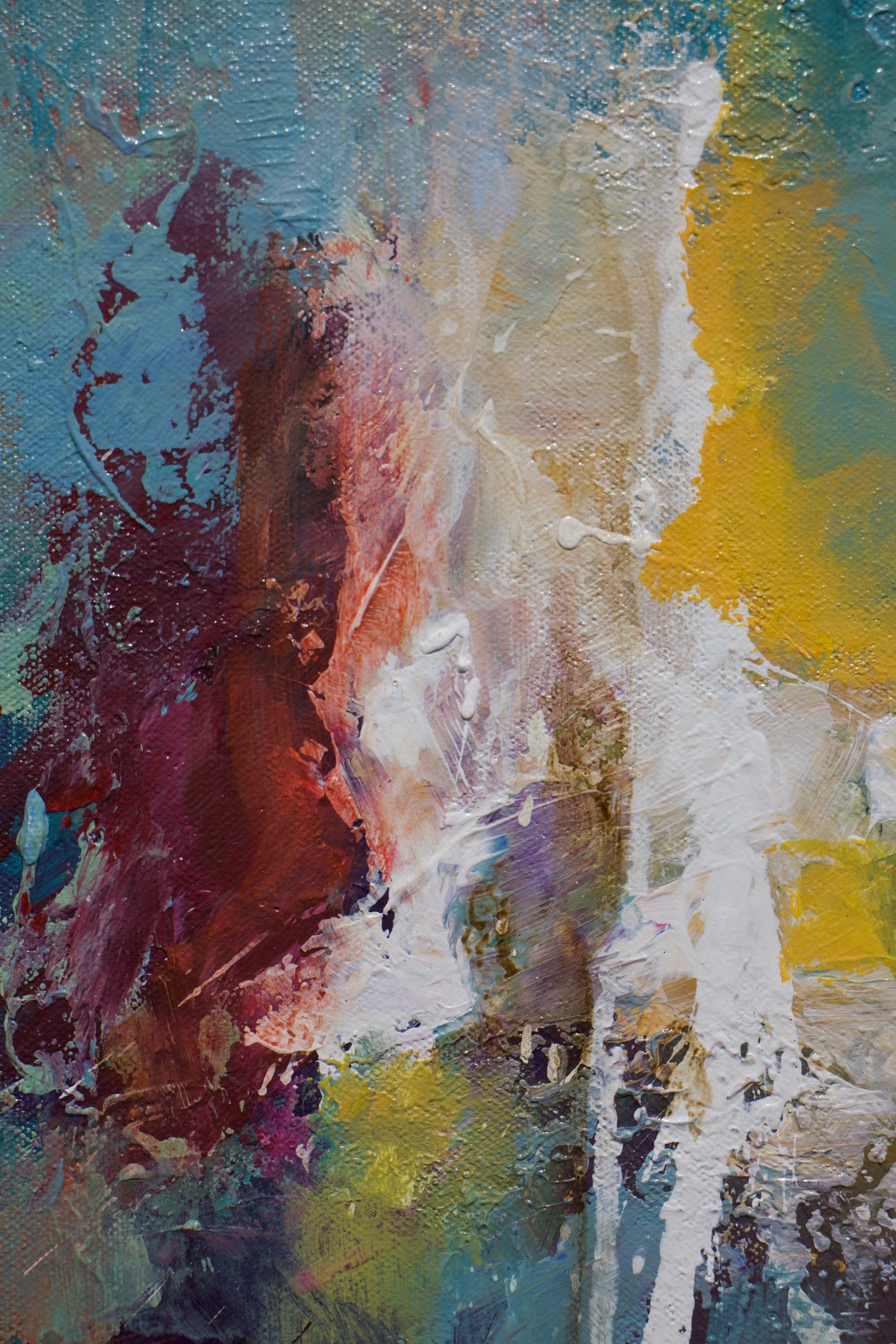 Abstract Painting, Acrylic Painting on Canvas, Colorful, "gestures" - Etsy