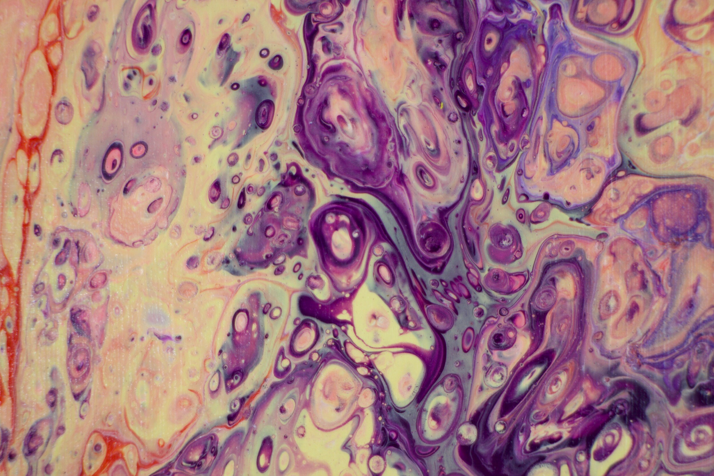 Purple abstract acrylic art/abstract fluid pour | Etsy