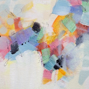 Abstract Colorful Small Painting on Canvas Original Acrylic Painting ...