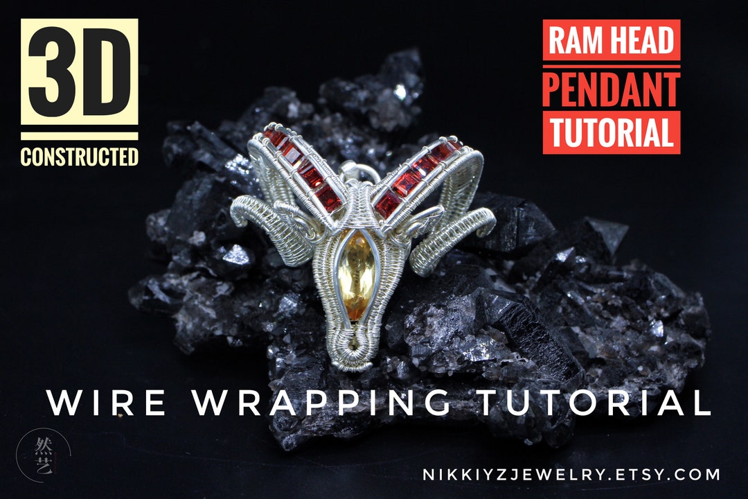 Advanced Level Wire Wrapped Ram Head Pendant TUTORIAL/3D Style Pendant ...