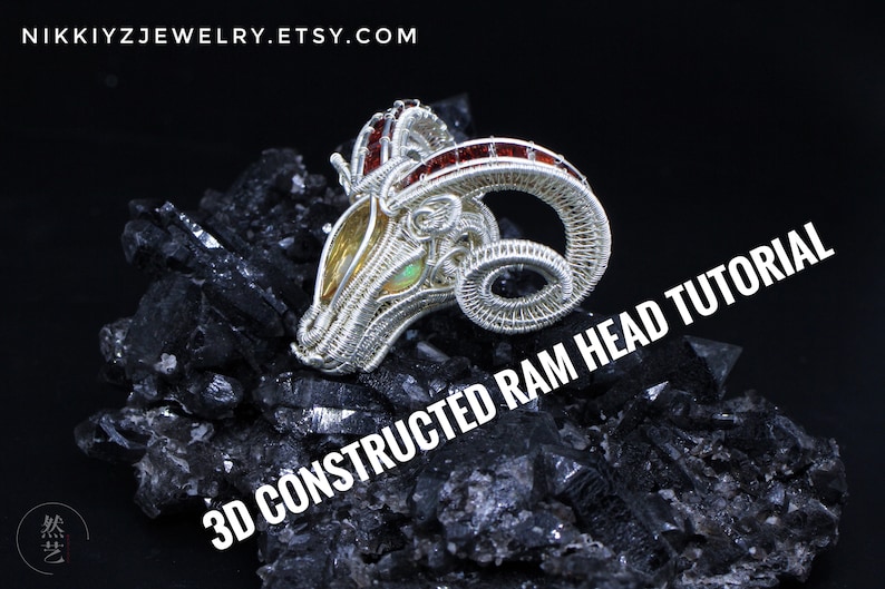 Advanced Level Wire Wrapped Ram Head Pendant TUTORIAL/3D Style Pendant ...