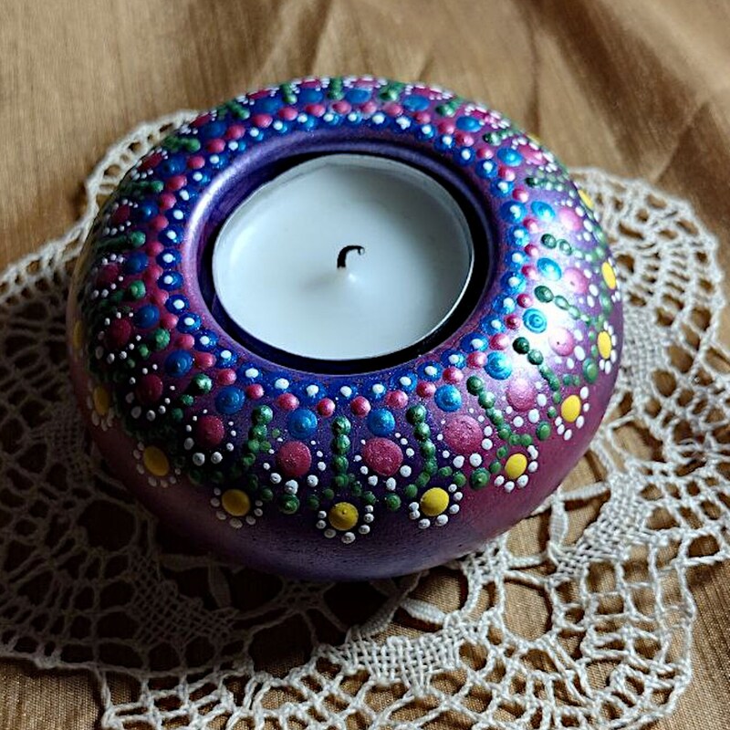Mandala Tea Light - Etsy