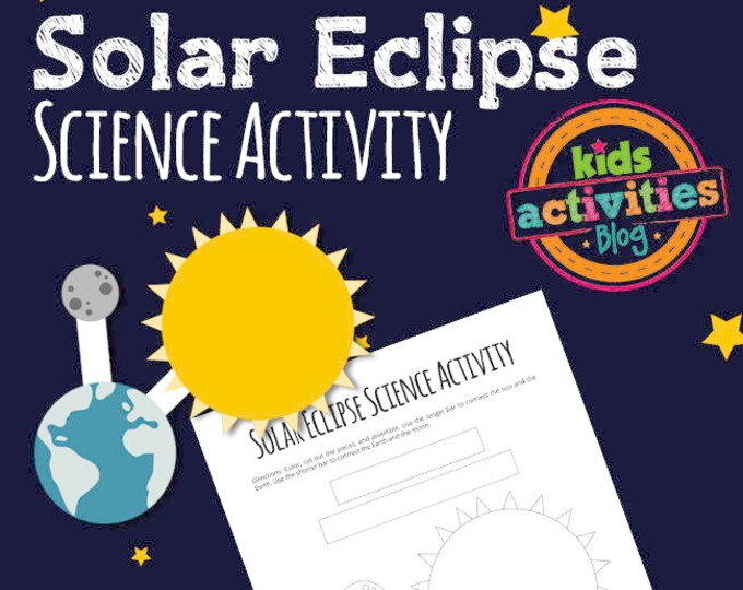 Solar Eclipse Activity for Kids - a Printable STEM Experiment - Etsy