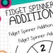 Fidget Spinner Addition Game Printable - Etsy