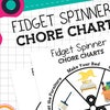 Fidget Spinner Chore Chart Printable - Etsy